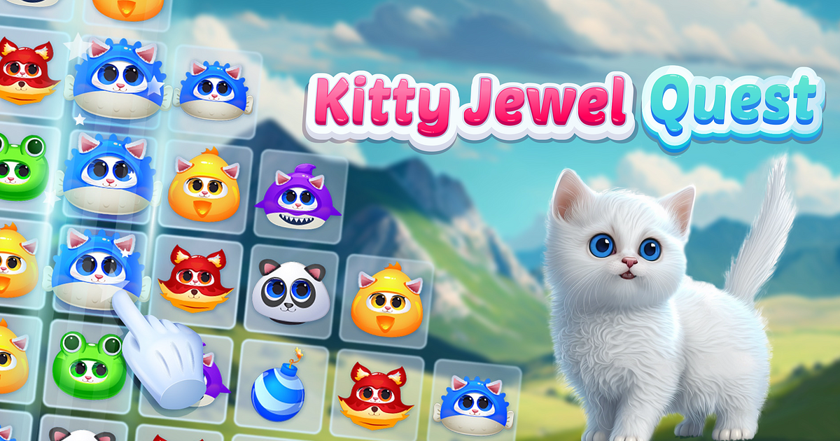 Kitty Jewel Quest - Gra Online - Zagraj Teraz | Waznygry.pl
