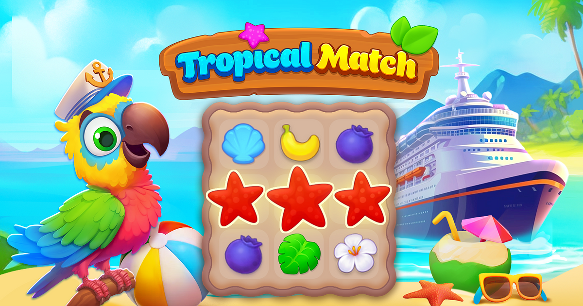 Tropical Match - Gra Online - Zagraj Teraz | Waznygry.pl
